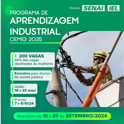 Parceria entre SENAI, IEL e CEMIG oferta curso gratuito de eletricista ...